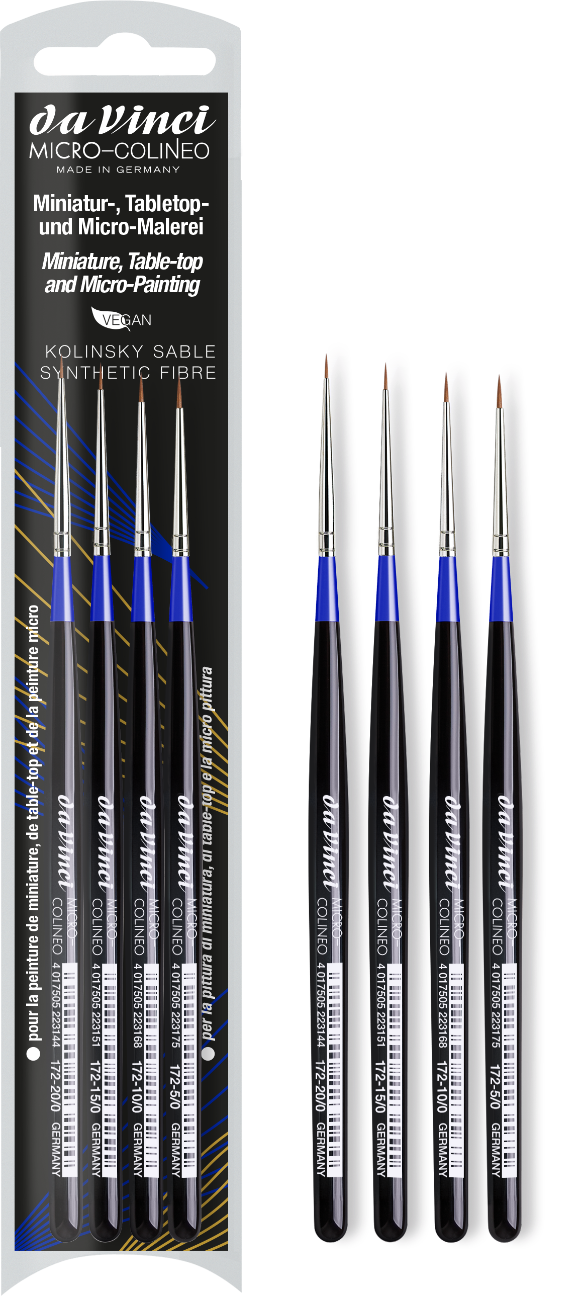 da Vinci MICRO-COLINEO Synthetic Sable Brush Set – Stuart R. Stevenson